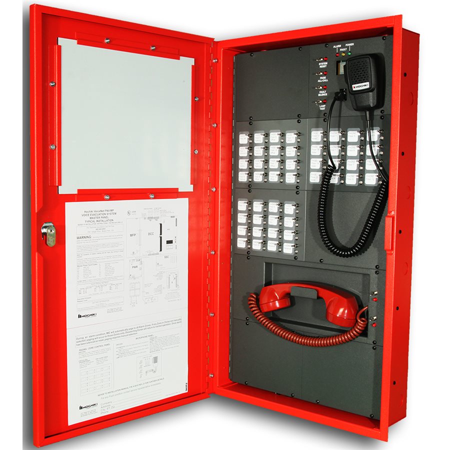 Master Panel, 48 Switches/LEDs, Master Fire Phone, Red, 120VAC