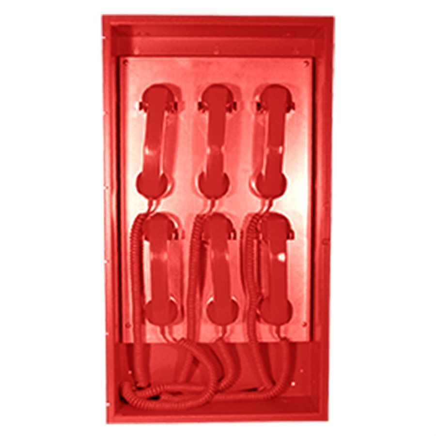 Fire Phone Handset Cabinet, Red (Holds 6 FNV-FH Handsets)