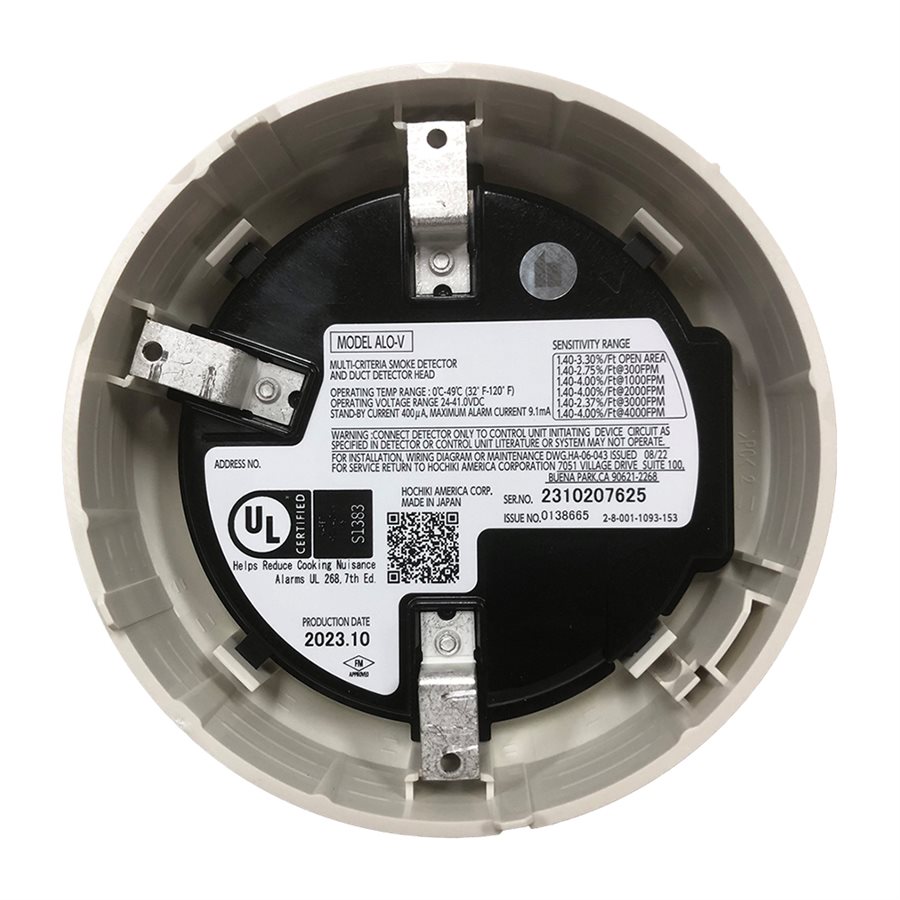 ALO-V Intelligent Analog Photoelectric Smoke Sensor