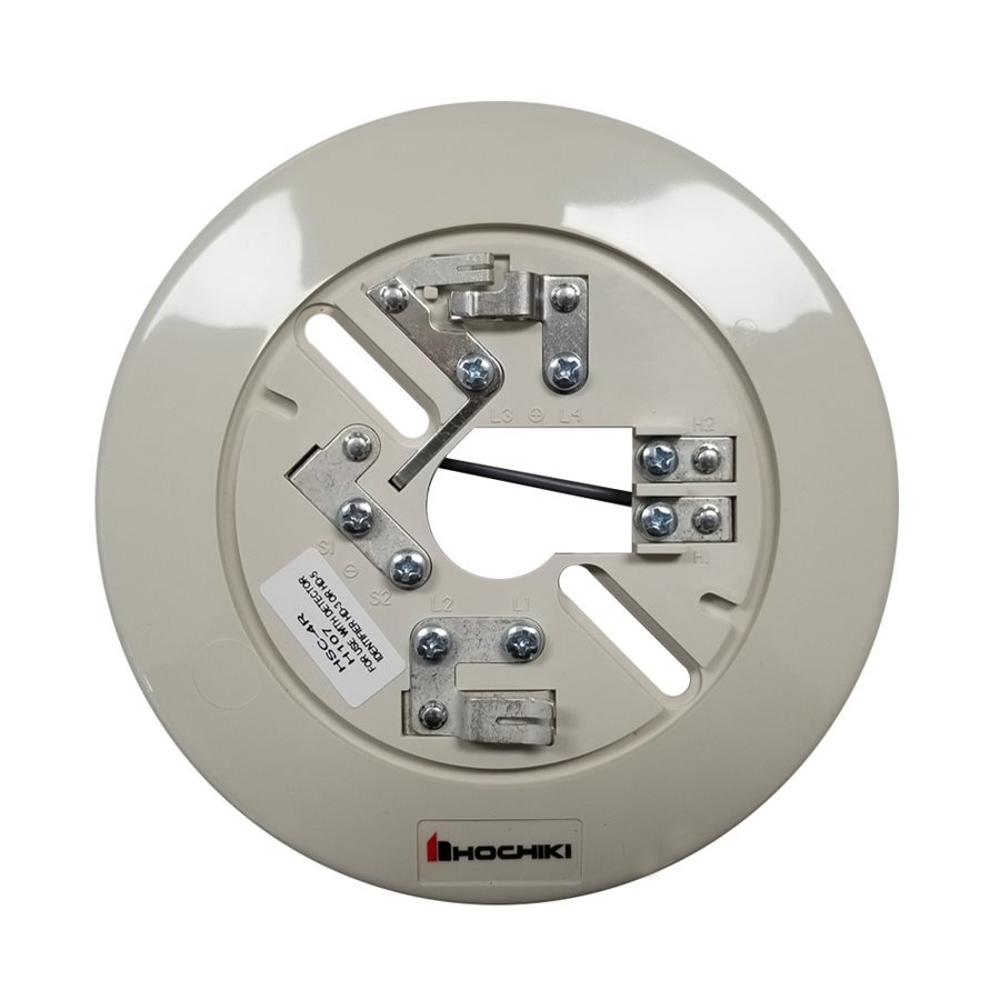 HSC-4R - Conventional Detector Base with Relay, 4-Wire, 6", 24VDC