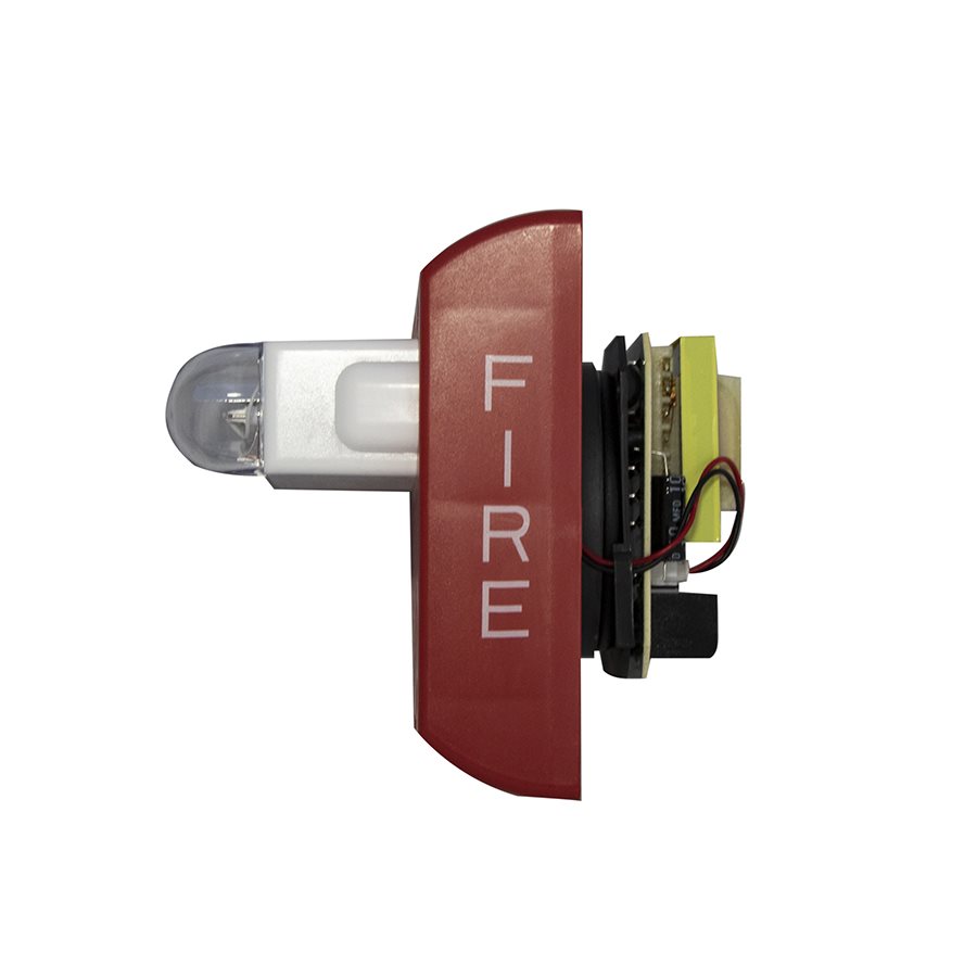 Weatherproof 24VDC Speaker Strobe, 75CD, Wall Mount, Red (IOB Backbox ...