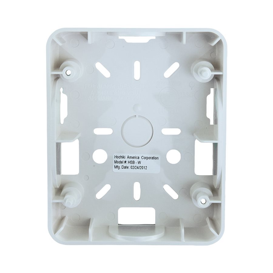 HSB-W - Weatherproof Backbox, White (For use with HE Series)