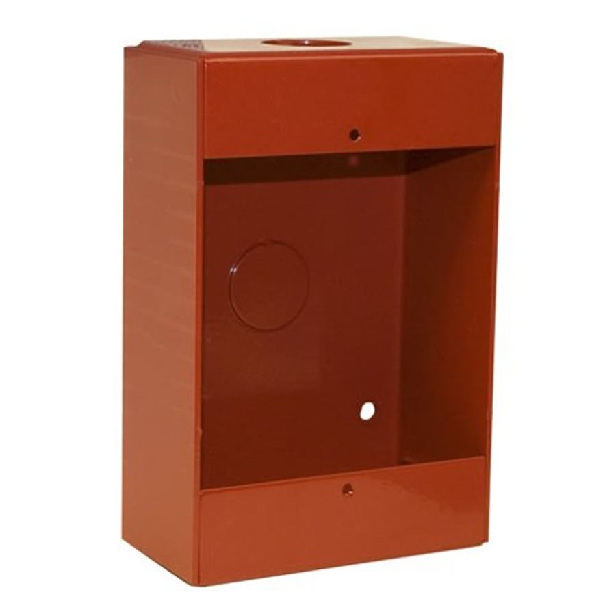 HPS-BB Backbox, Red for HPS & AMS Series Manual Pull Station
