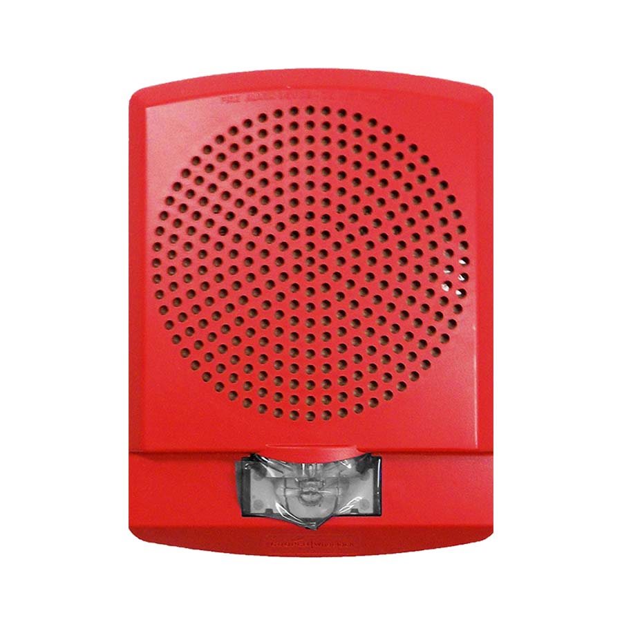 LLFHSR WHEELOCK Low Frequency Sounder Strobe, LED, 110Cd, Fire, Red, 24V