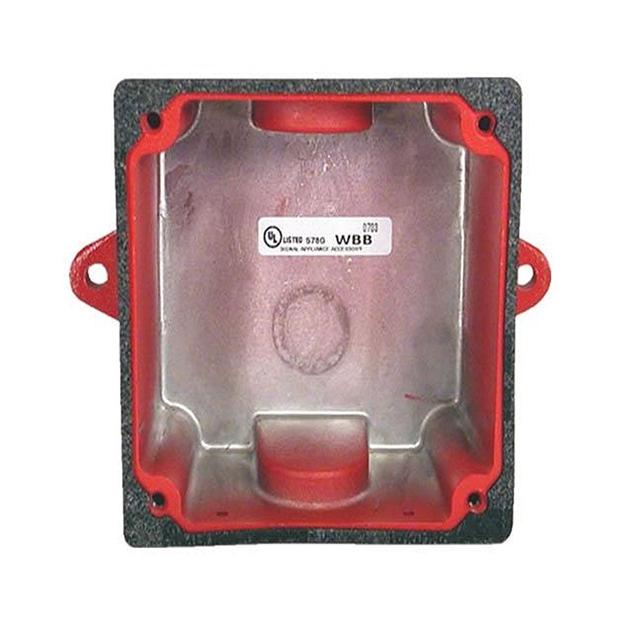 WBB-R - Weatherproof Backbox, Red